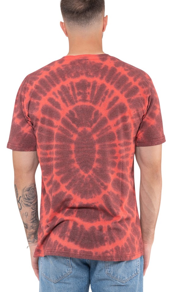 Disturbed T Shirt Scary Face Band Logo new Official Unisex Dip Dye Red ...