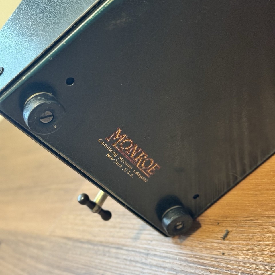 Antique Monroe High Speed Adding Calculating Machine Untested Vintage ...