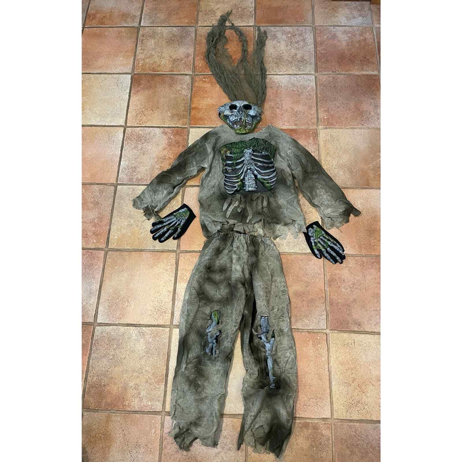 Kids skeleton Zombie costume child size medium - Gem