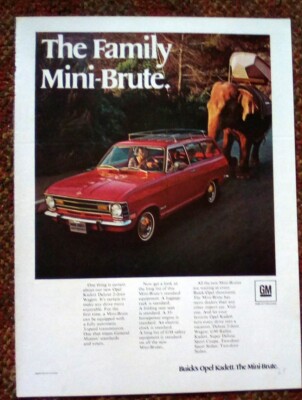 1969 Buick Opel Kadett Print Ad The Family Mini Brute Automatic Trans ...