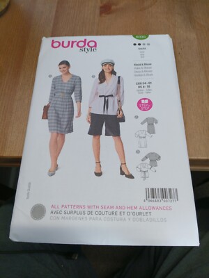 Burda 6030 Misses Dress & Blouse Sewing Pattern NEW Uncut Sizes 8-18 | eBay