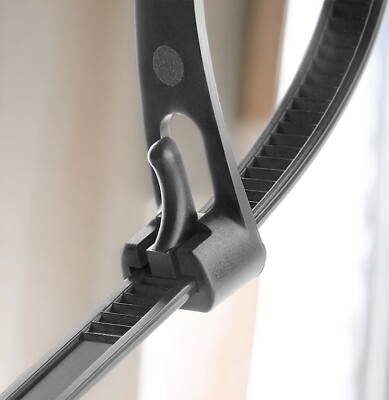 Releasable Reusable Zip Ties 12 Inch Heavy Duty Zip Tie Thick Black ...
