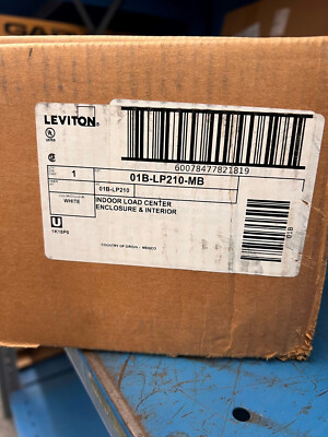Leviton 01B-LP210-MB / 030-LDC20 Indoor Load Center Enclosure & Door ...