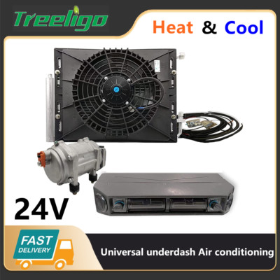 24V Electric Cool & Heat Air Conditioner Universal Underdash DC Auto ...