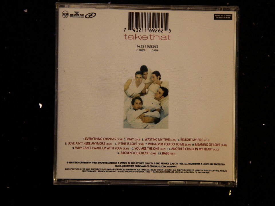 Take That ‎– Everything Changes (REF BOX C54) | eBay