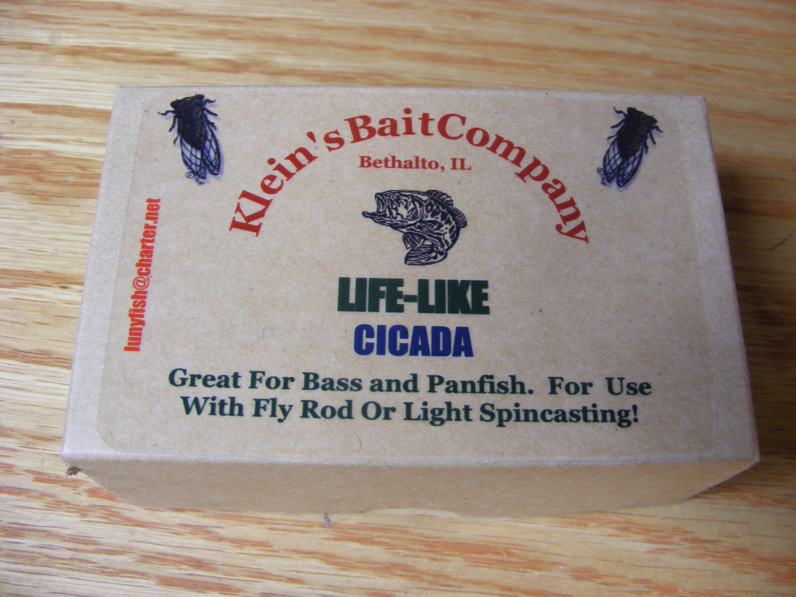 Beautiful Vintage Klein's Bait Co Life Like Cicada Cork Fly Rod Lure | eBay