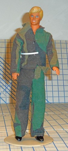 Mattel Barbie Ken Doll Joins the Army 1968 12 inch Fashion Doll w ...