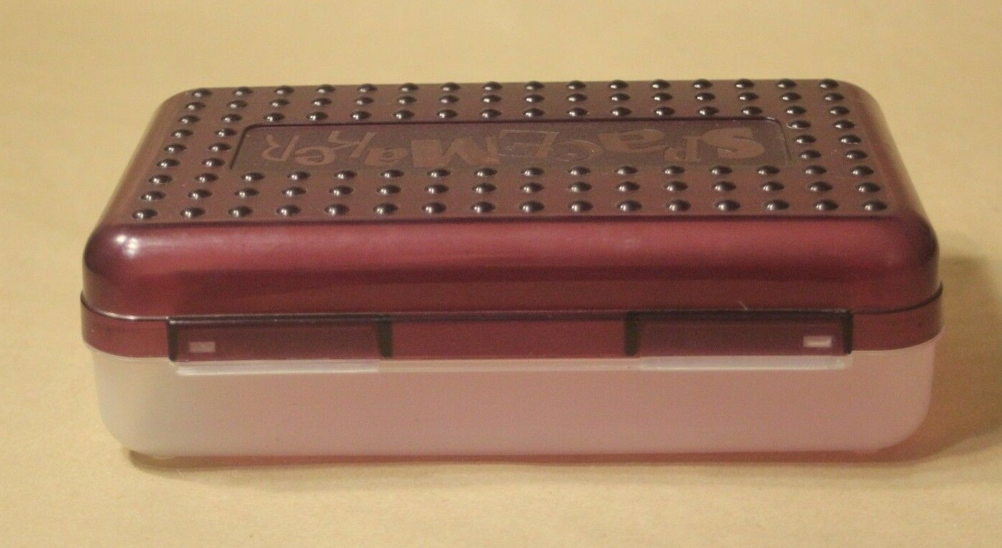 Spacemaker Pencil Box Purple & Frosted Clear Vintage 90's Plastic ...