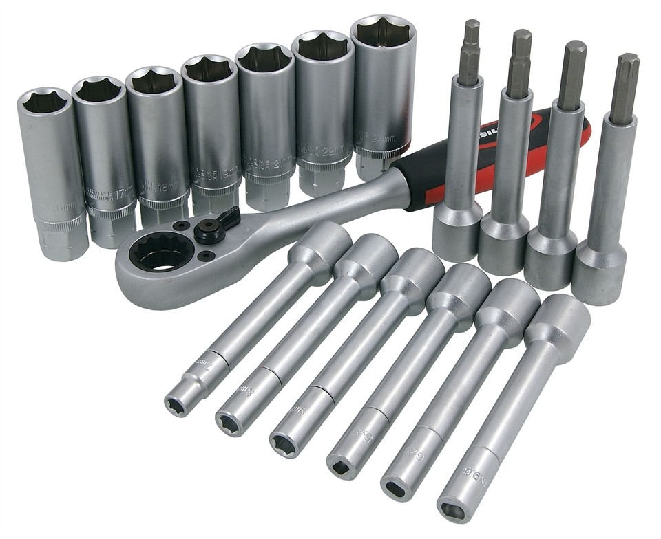Shock Absorber Tool Kit 19pc Suspension Strut Nut Removal Top Mount ...