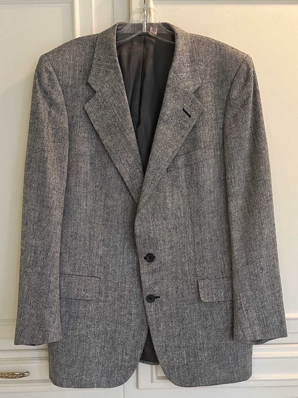 Hickey Freeman Men's Blazer Boardroom 100% Silk Gray … - Gem