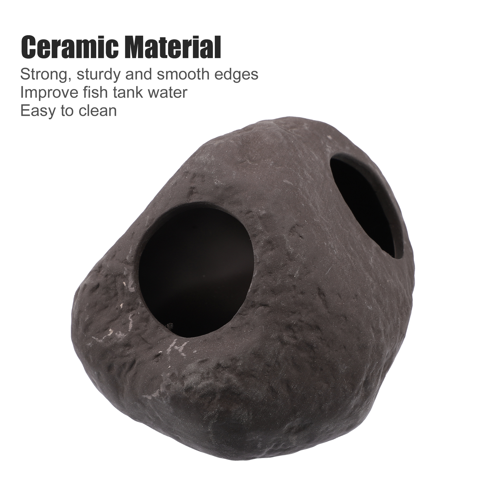 Aquarium Decorations Hideaway Rock Cave for Fish Brown 5.24x3.82x2.95 ...