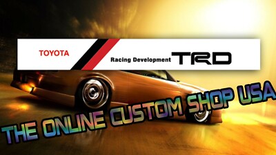 TOYOTA TRD RACING DEVELOPMENT WINDSHIELD BANNER GRAPHICS STICKER | eBay