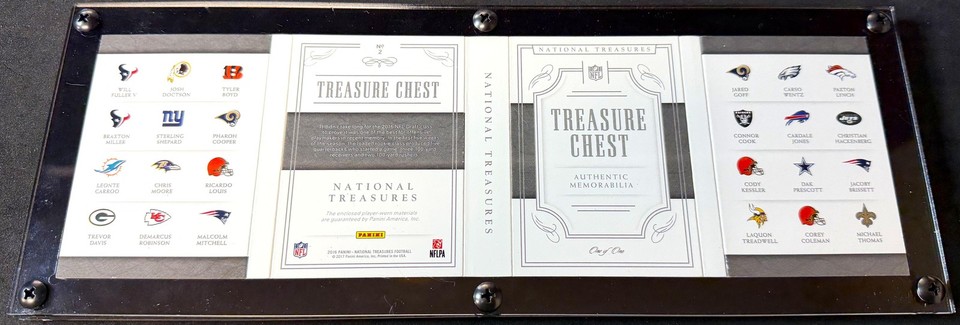 2016 National Treasure #2 1/1 RC 24 NFL Player Multi Team Treasure ...