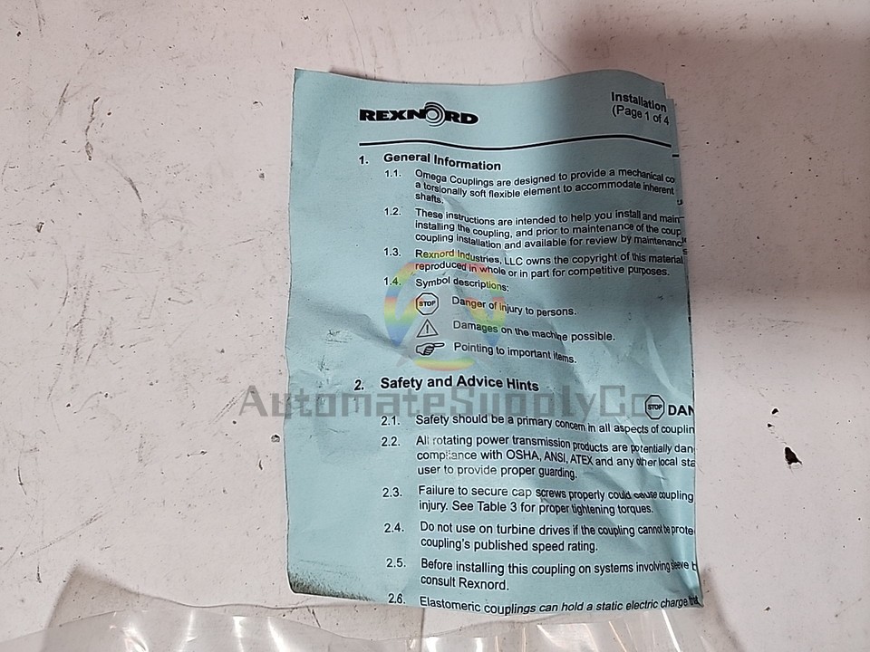 Rexnord OMEGA E5 Element 10287333 Flexible Coupling | eBay