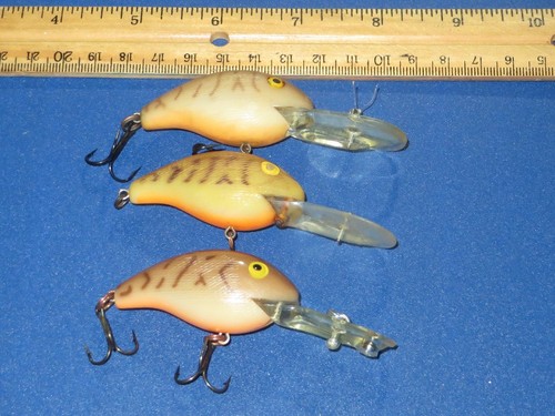 Lot of 3 Rebel DEEP Wee R Crankbait Lures - Craw | eBay