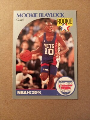 1990-91 NBA Hoops Mookie Blaylock N.J. Nets Rookie RC #193 | eBay