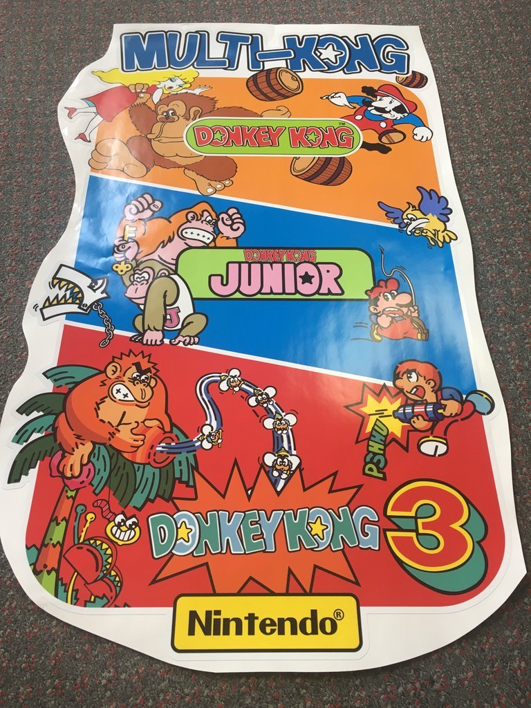 Multi-Kong Arcade Side Art - Multicade - DK Remix Donkey kong Remix | eBay