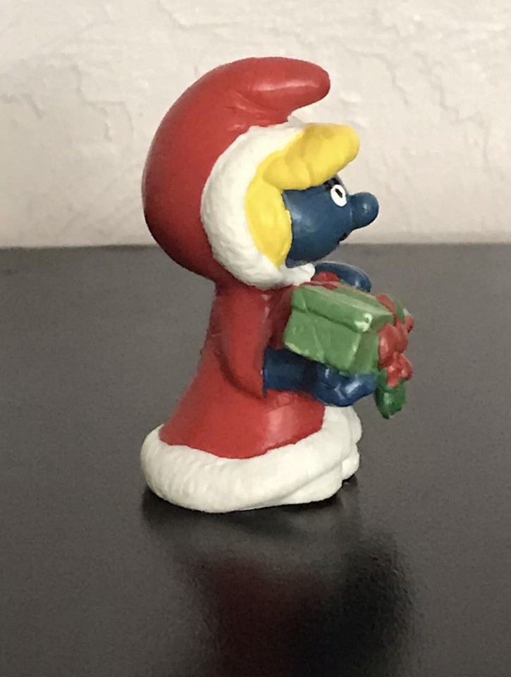 Smurfs Christmas Smurfette Smurf Large Green Present 20153 Vintage ...