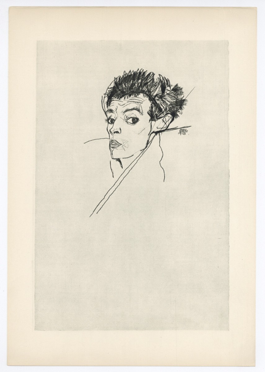Egon Schiele Self Portrait 1913 KRI Schiele Raisonné