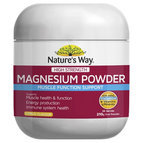 Nature’s Way High Strength Magnesium Powder Muscle Function Support ...