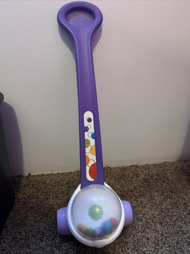 Fisher-Price Classic Corn Popper Walk & Push, PURPLE Toy, Toddler Kids ...