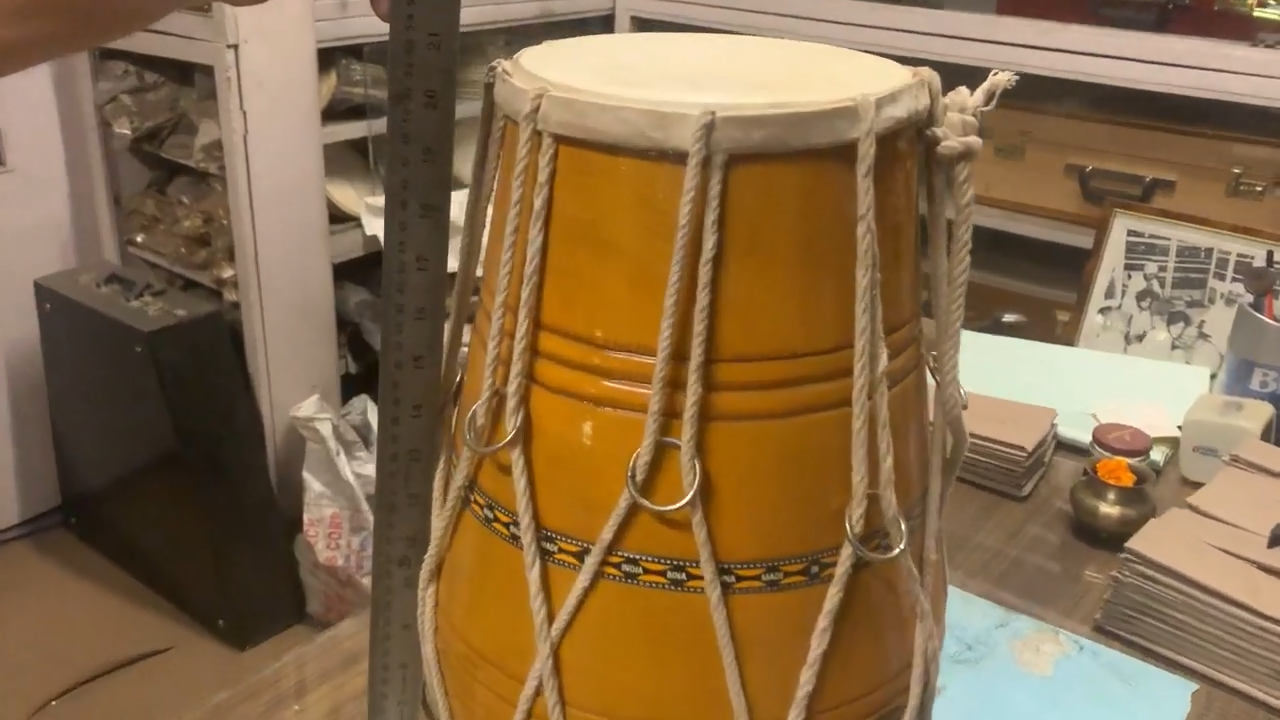 New Professional Bina Dholak No. 34 Dori Musical Instrument with Bag | eBay
