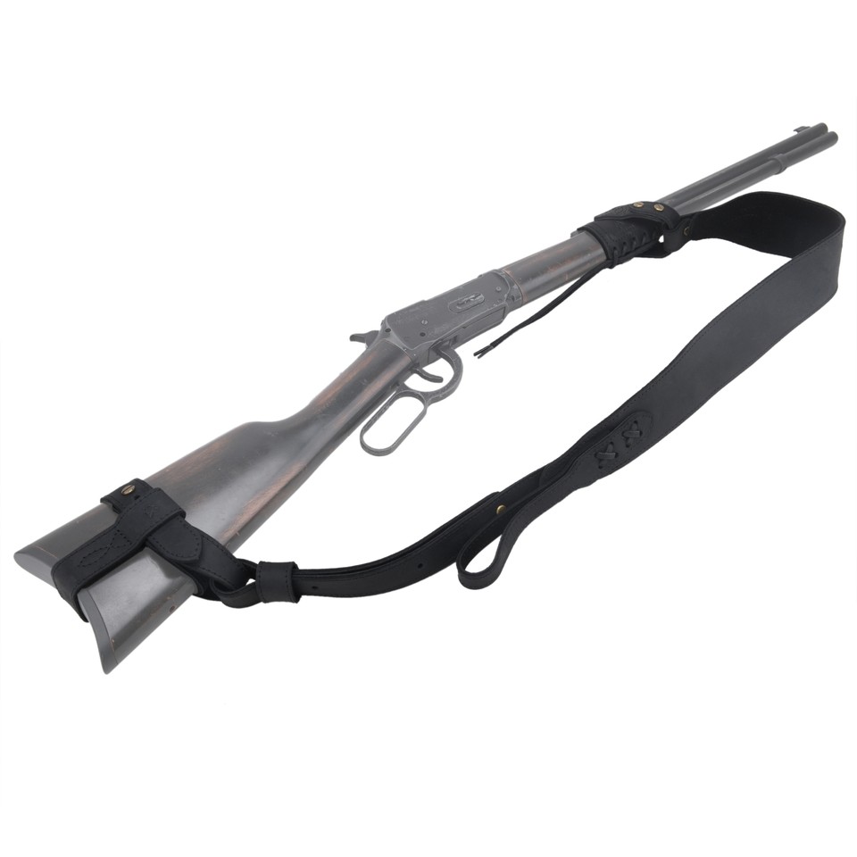 Set of Leather No Drill Harnessed Butt Holder, Sling Ring, Carry Sling ...