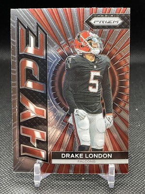 2023 Panini Prizm Drake London Hype Insert Football Card | eBay