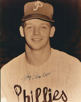 Signed 8x10 TOM QUALTERS Philadelphia Phillies Autographed photo - COA ...