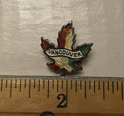 RM CO Multi-Color Vancouver Sterling Silver Enamel Fall Canadian Maple ...