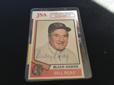 autographed 1974-75 Topps Billy Reay DEC . JSA CERT | eBay