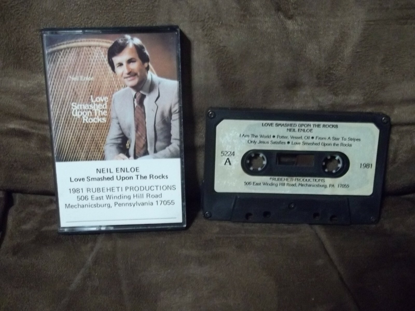 1981 Neil Enloe Love smashed upon the rocks cassette tape Rubeheti ...