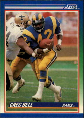 1990 SCORE NFL FOOTBALL Trading Card - GREG BELL, Los Angeles Rams | eBay