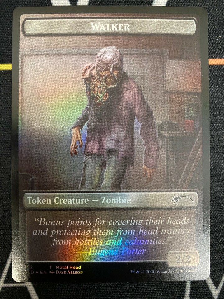 Walker Token (Metal Head / Treasure) Walking Dead Secret Lair (Magic ...