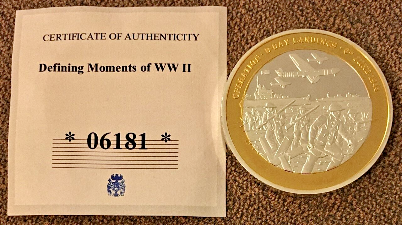 Windsor Mint Defining Moments of WWII "D-Day" Coin 2011 with COA. | eBay UK