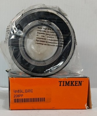 1 NEW TIMKEN 208 PP 40x80x18mm RADIAL DEEP GROOVE BALL BEARING NIB ...