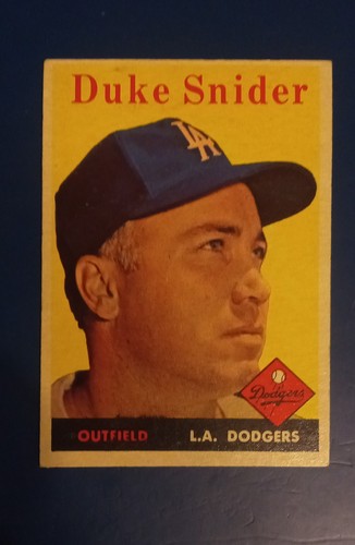 1958 TOPPS # 88 DUKE SNIDER DODGERS HOF VG-EX | eBay
