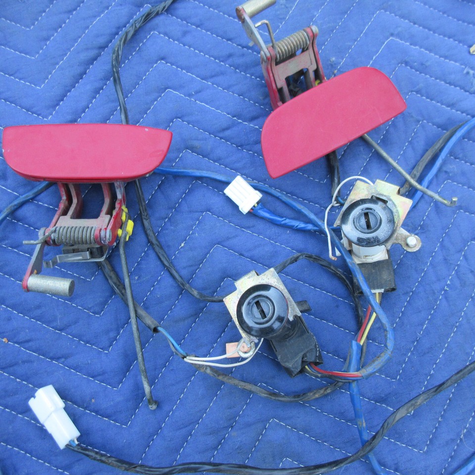 93-97 Ford Probe GT V6 2.5 Key Fob Lock Set Door Ignition Cylinder ...