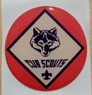 FULL COLOR 2" INCH EPOXY DOME CAR DECAL STICKER EMBLEM for Cub Scouts ...