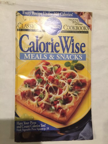 Pillsbury Classic Cookbook #135 Calorie Wise Meals & Snacks May 1992 ...