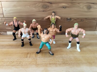 Vintage WCW WWF 90's Figures Lot of 7 Macho King Steiner Luger Ric ...