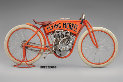 Motorcycle Photo/1912 FLYING MERKEL TWIN CYLINDER RACER/4X6 Color Photo ...