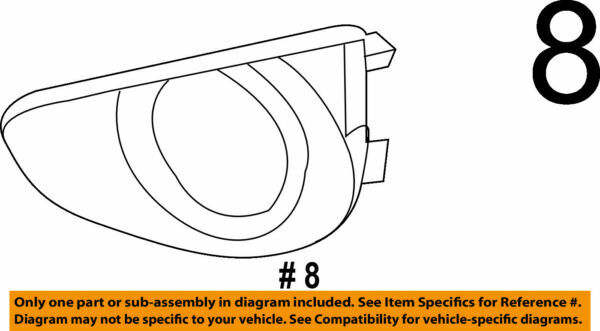81482-52320 Toyota Cover, fog lamp, lh 8148252320, New Genuine OEM Part ...