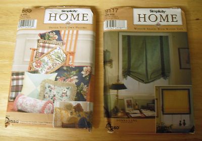 SIMPLICITY HOME DECOR Square & Heart Pillow, Curtain patterns 9117 ...