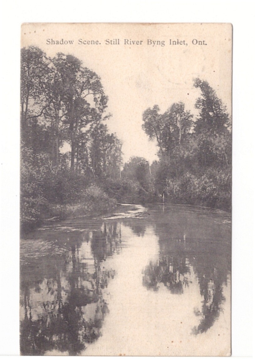 Shadow Scene, Still River, Byng Inlet Ontario, Antique Postcard, Local ...