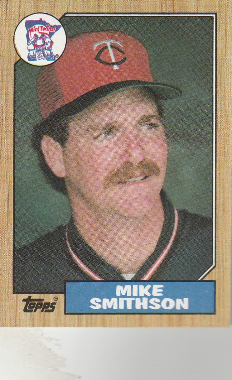 FREE SHIPPING-MINT-1987 Topps Minnesota Twins #225 Mike Smithson | eBay