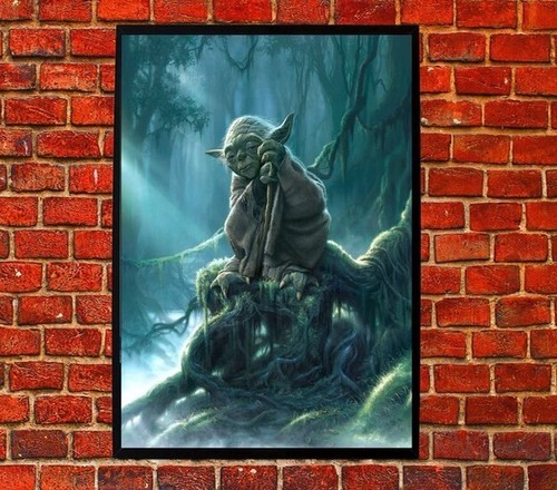 Master Yoda Dagobah System Star Wars Artwork Poster Matte | eBay