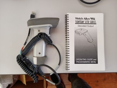 PSC QuickScan 6000Plus Handheld Barcode Scanner w/ PS-2 Cable Working ...