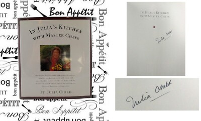 In Julia's Kitchen with Master Chefs SIGNED Julia Child 1st ED HBDJ NICE | eBay