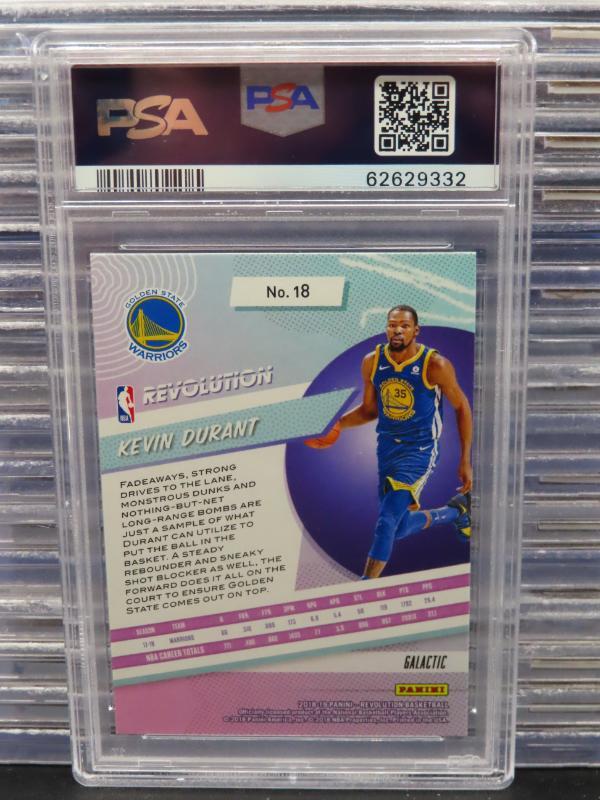 2018-19 Panini Revolution Kevin Durant Galactic Parallel SP #18 PSA 10 ...